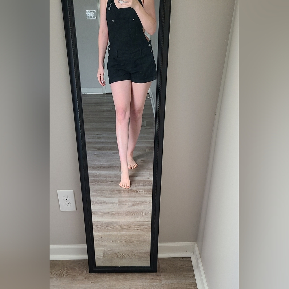 No Boundaries Black Overalls Relaxed Fit Size Large L… - Gem